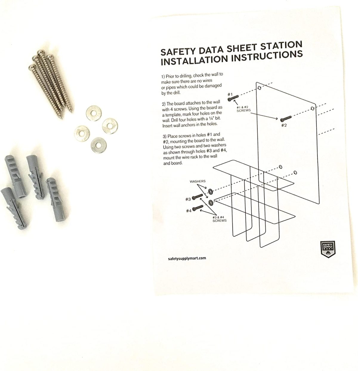SDS Binder & Holder w/How to Read A Safety Data Sheet Poster Included ...